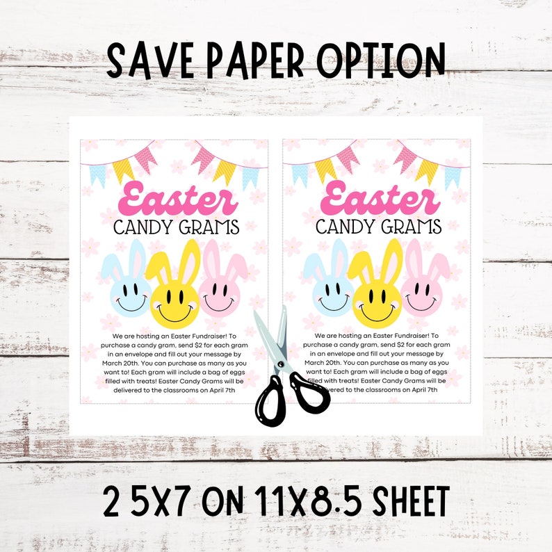 Editable Retro Easter Fundraiser Flyer | Easter Bunny Spring Fundraiser ...