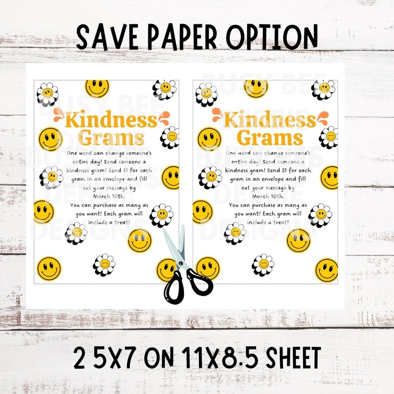 Editable Kindness Fundraiser Flyer Template Happy Looks Good - Etsy