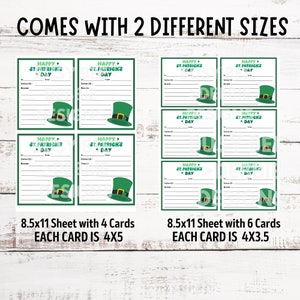 Editable St. Patrick's Day Candy Gram Flyer School - Etsy