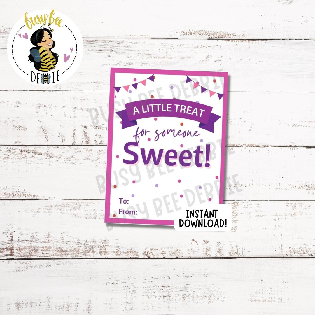 Editable Valentine's Day Card Printable Valentine Treat - Etsy