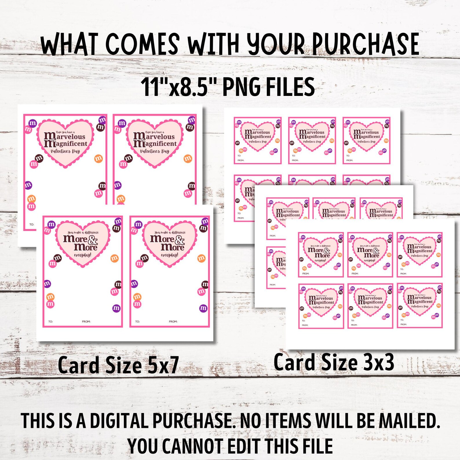 Printable M&M Candy Gift Tag | Valentine's Day Gifts for Teachers ...