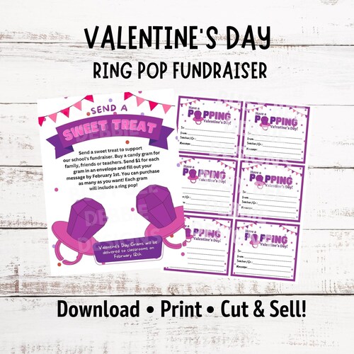 EDITABLE Valentine's Day Candy Gram Flyer Valentine - Etsy