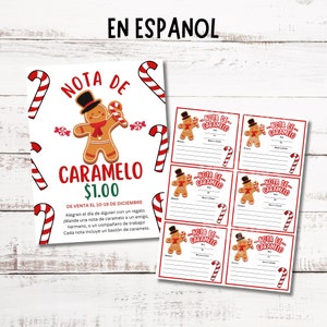 Christmas Candy Cane Gram Template | Editable Candy Cane Gram School ...