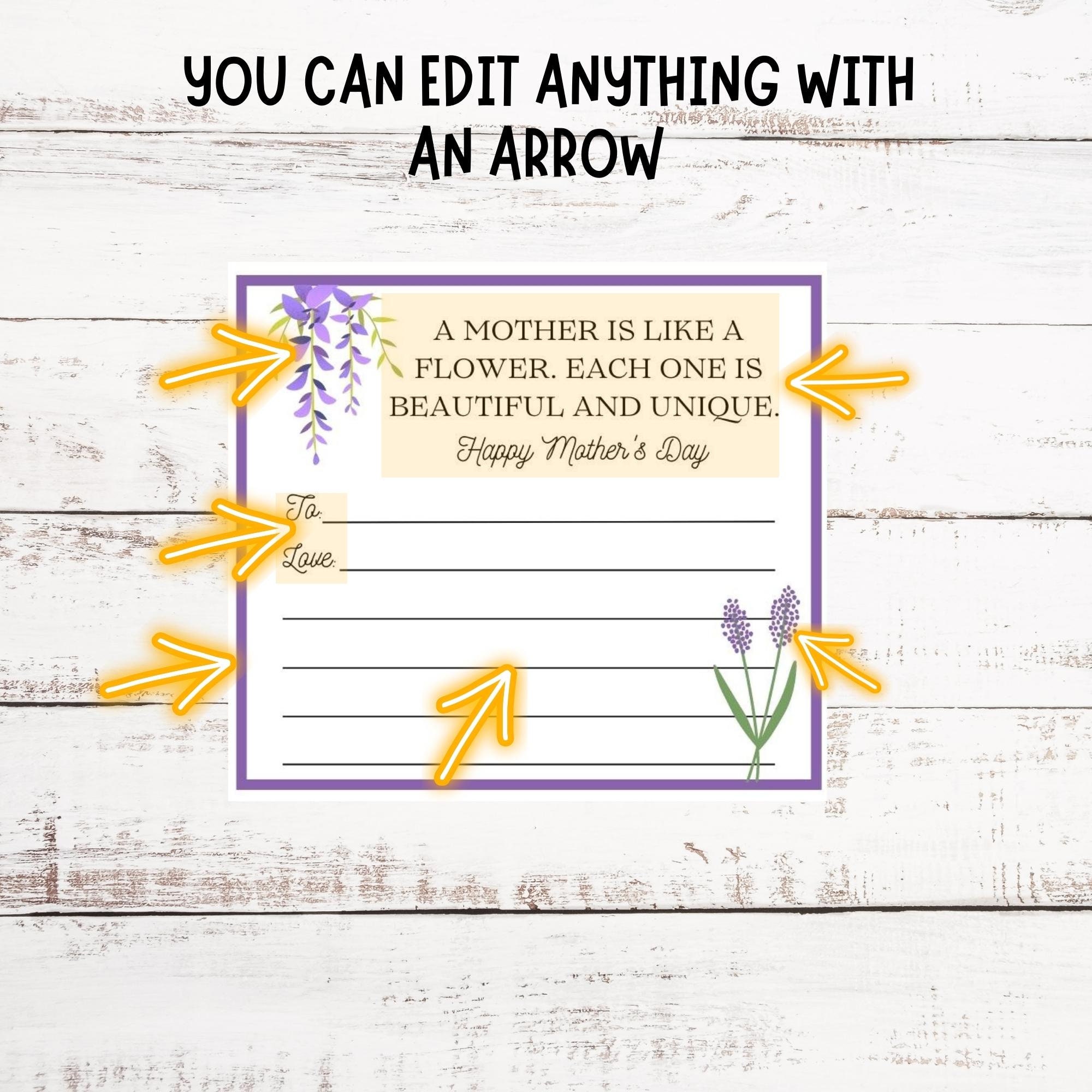 Editable Mother's Day Flower Fundraiser Flyer Printable - Etsy