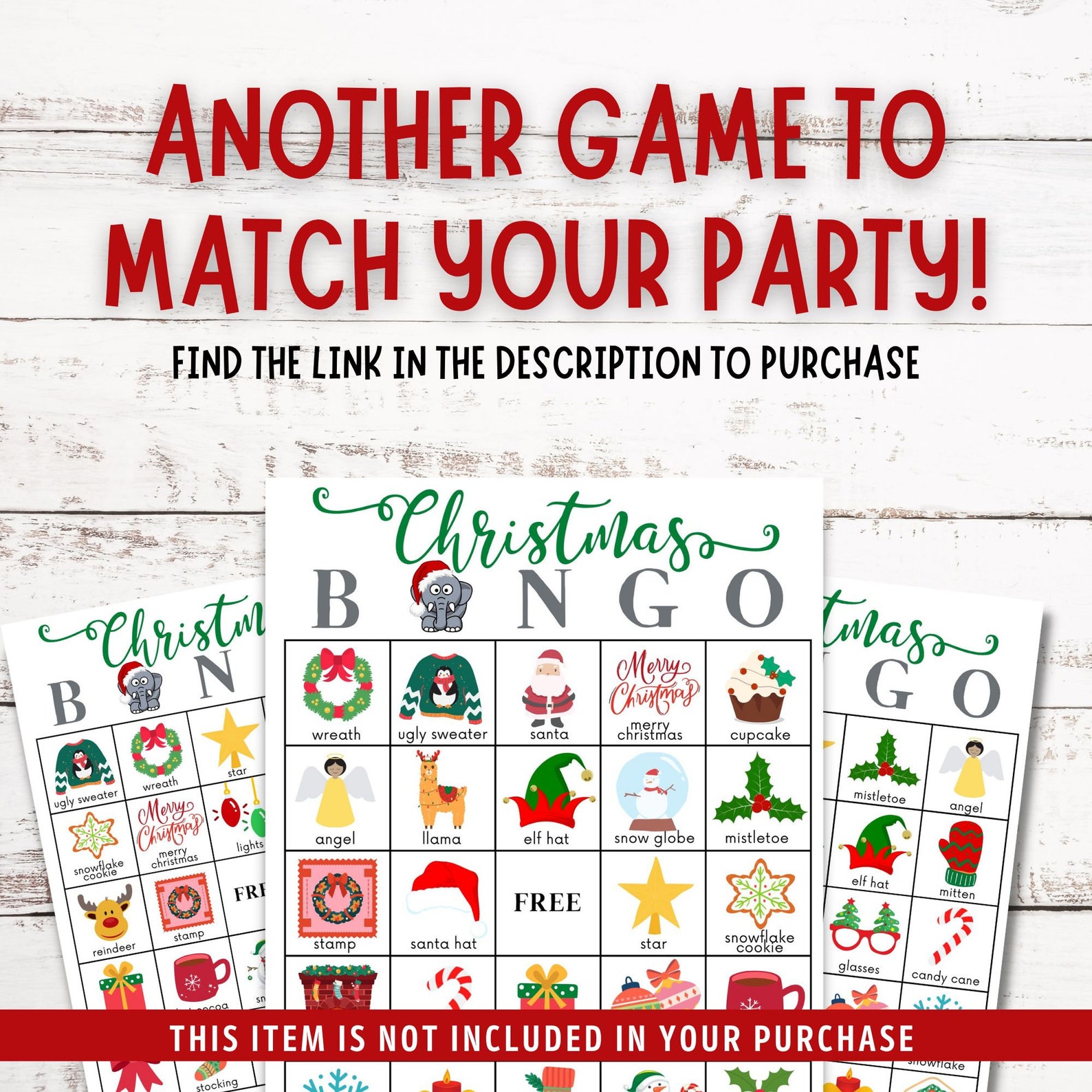 White Elephant Gift Exchange Printable Numbers | White Elephant Gift ...