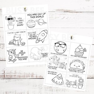 Compliment Cards Kindness Cards to Color Printable Positivity, Kindness ...