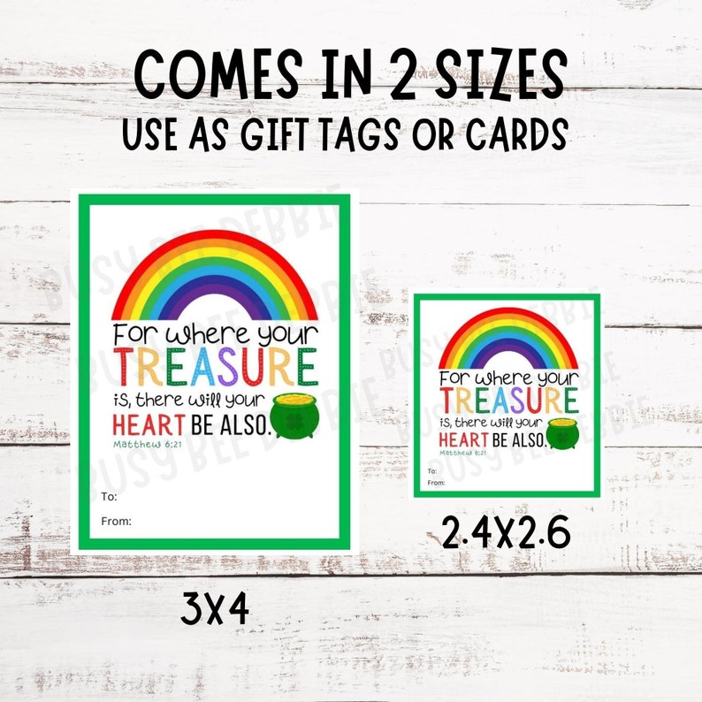 Christian KJV Bible Verse St. Patrick Rainbow Cards St. - Etsy
