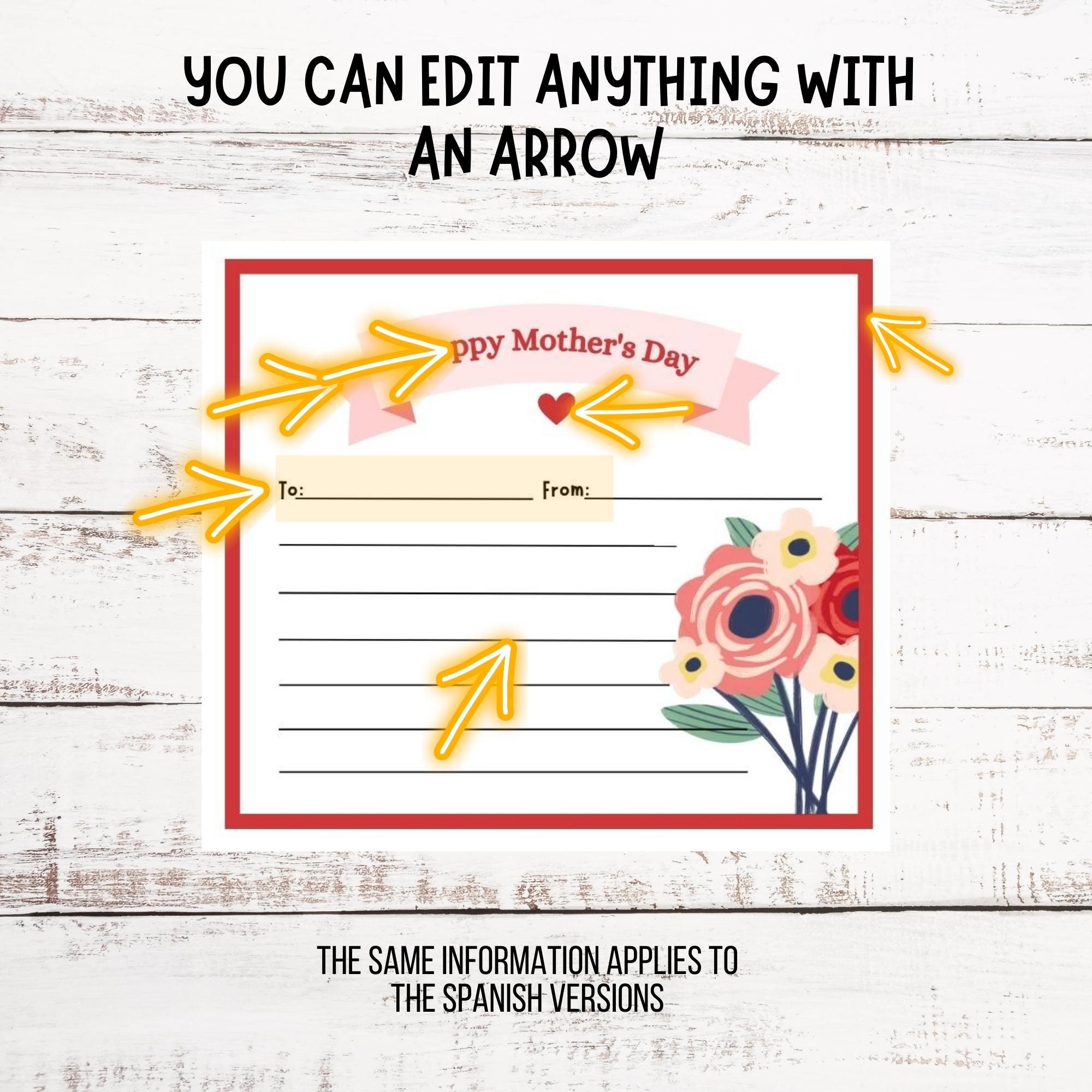 Editable Mother's Day Flower Fundraiser Flyer Printable - Etsy