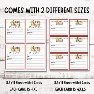 Christmas Candy Gram School Fundraiser Template Editable Holiday Candy ...