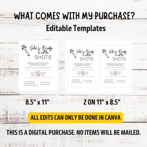 Editable Nurse Graduation Invitation | She's Ready to Call the Shots ...