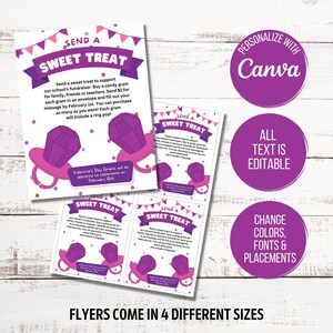 Valentine's Day Ring Pop Fundraiser Flyer Template | Valentine's Day ...