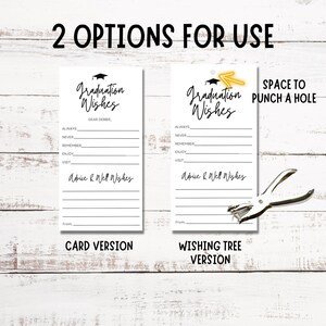 Editable Graduation Best Wishes Cards Advice Cards for - Etsy