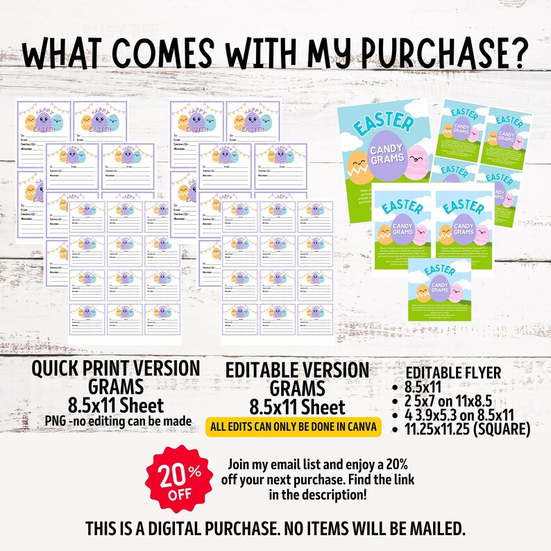 Editable Easter Gram Fundraiser Template | Easter Egg Fundraiser Flyer ...