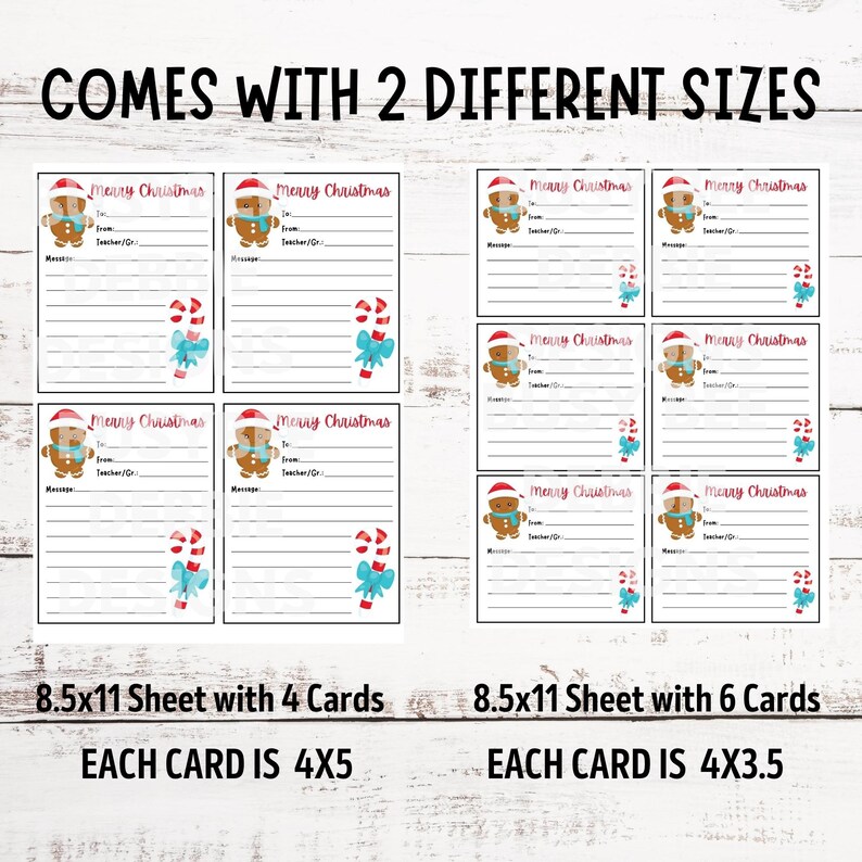 Printable Christmas Candy Cane Gram School Fundraiser Winter - Etsy