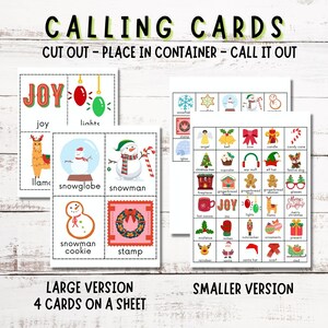 Printable Christmas Bingo Cards 40 Bingo Cards and Markers Holiday ...