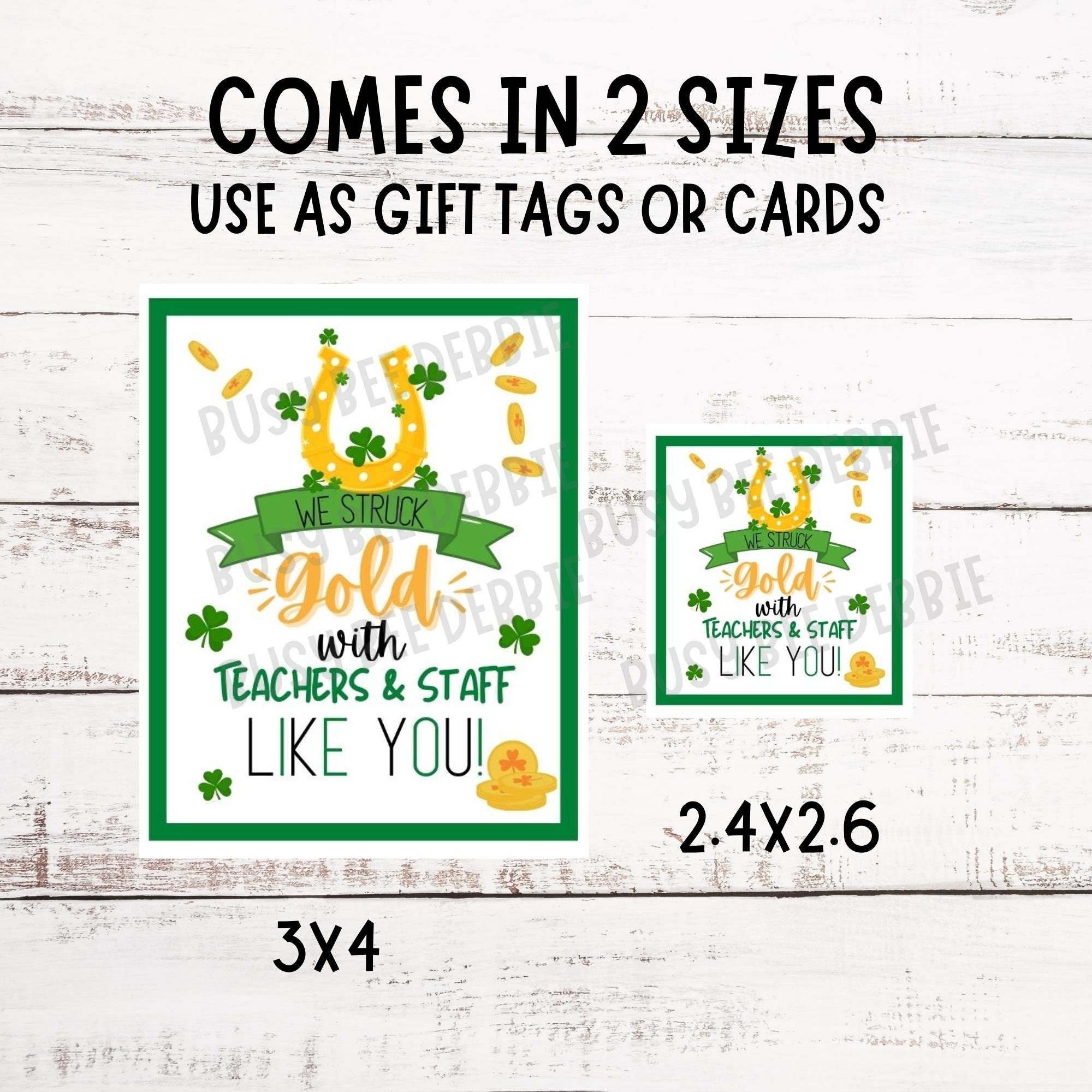 Printable St. Patrick's Day Teacher and Staff Appreciation - Etsy