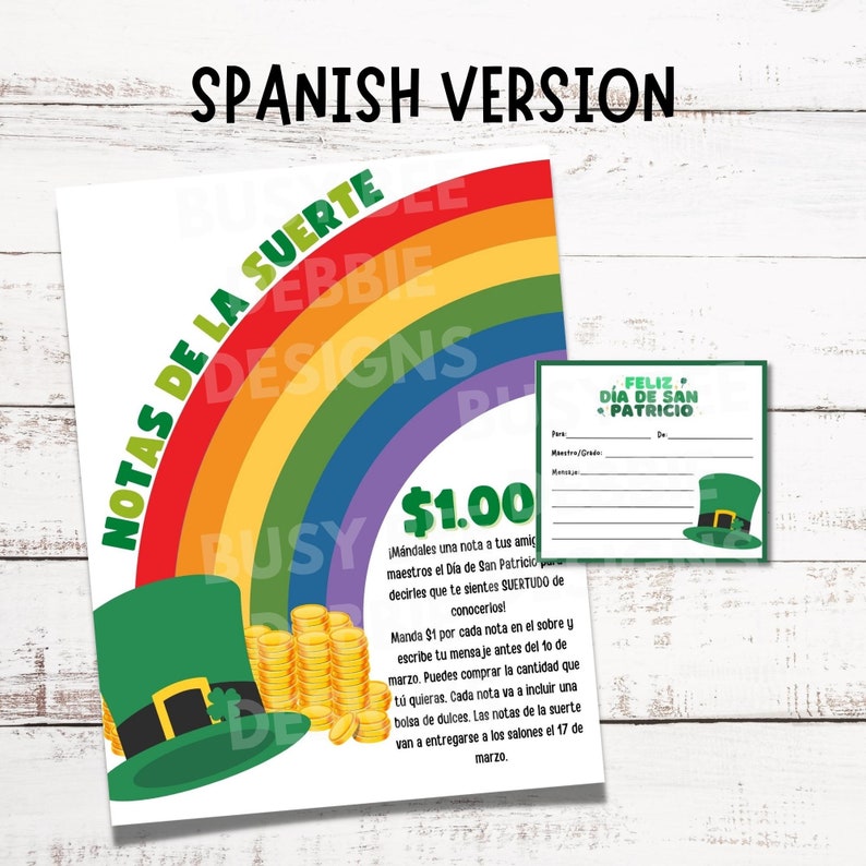 Editable St. Patrick's Day Candy Gram Flyer School - Etsy