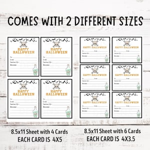 Editable Halloween Candy Gram Flyer Spooky Skeleton Grams for School ...