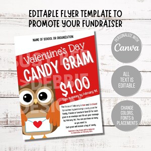 Owl You Need is Love Candy Gram Flyer Printable - Etsy