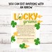 Editable St. Patricks Day Flyer Fundraiser Lucky Grams for School ...