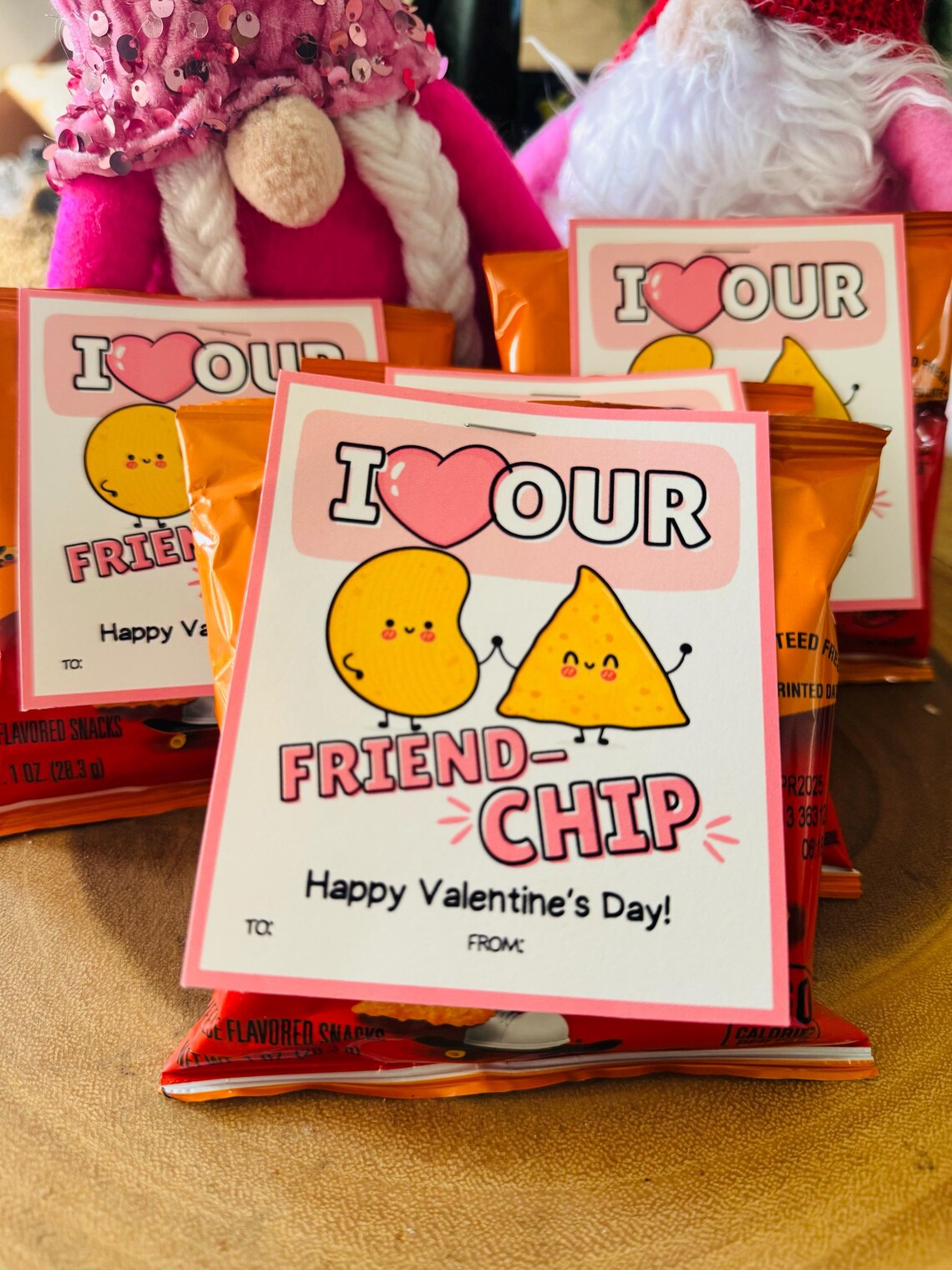 Potato Chips Valentine Cards, Classroom Valentine's Day Cards, Class ...