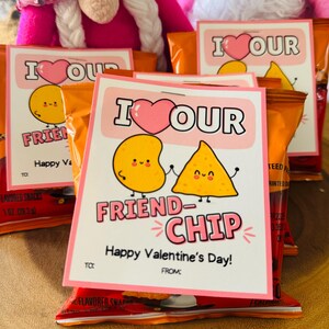 Potato Chips Valentine Cards, Classroom Valentine's Day Cards, Class ...