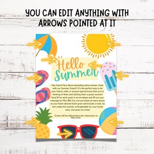 Editable Summer Grams | School Fundraiser Flyer Template (digital ...