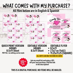 Valentine's Day Candy Grams School Flyer Cupid Valentine Fundraiser ...