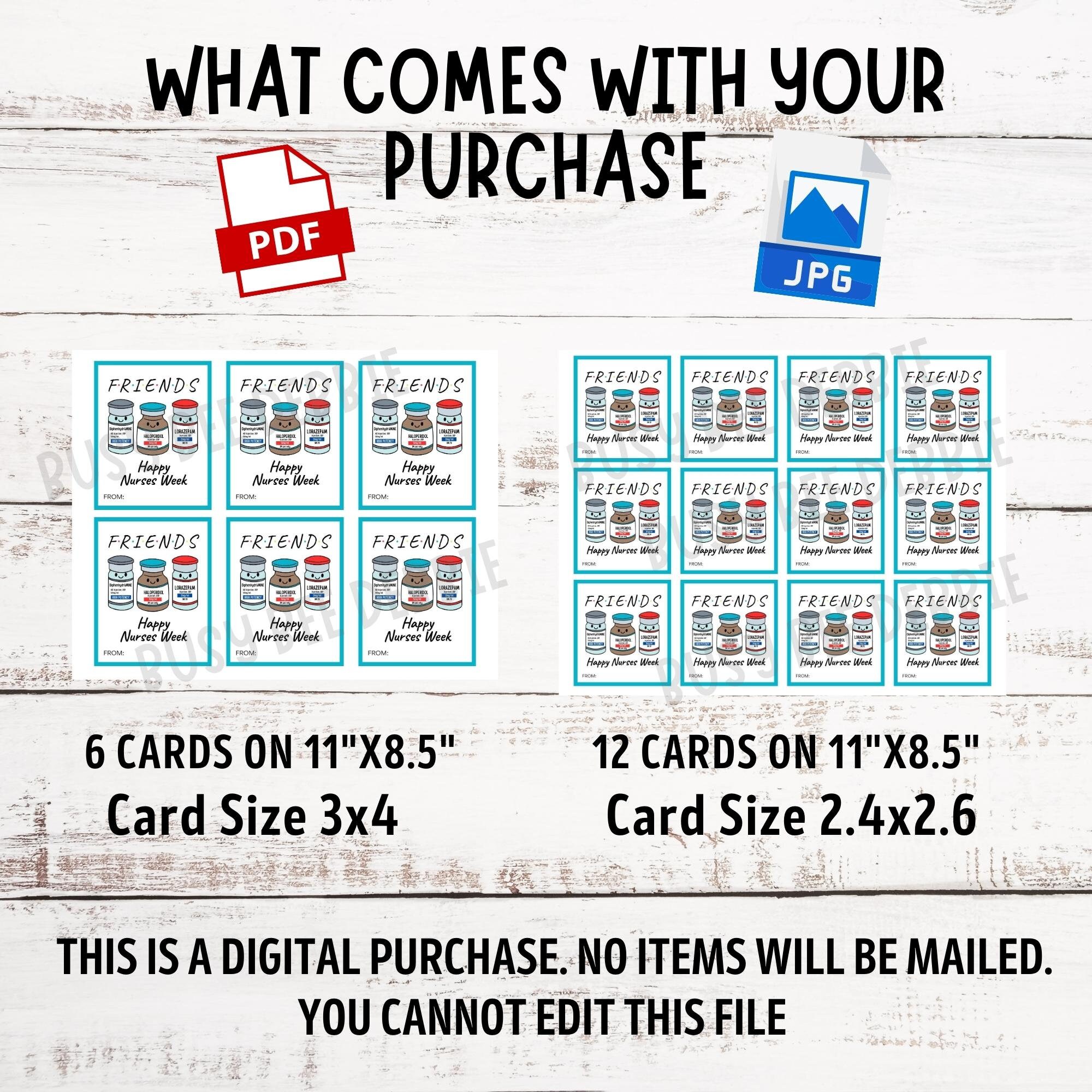 Nurse Friends Friends Nurse Gift Tags Funny RN Humor - Etsy