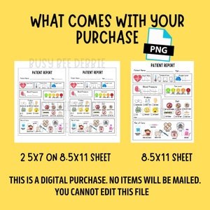 Doctors and Nurses Pretend Play | Patient Report Sheet | Medical Form ...