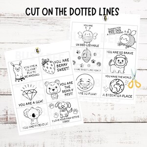 Compliment Cards | Kindness Cards to Color | Printable Positivity ...