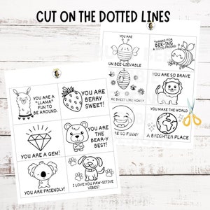 Compliment Cards Kindness Cards to Color Printable Positivity, Kindness ...