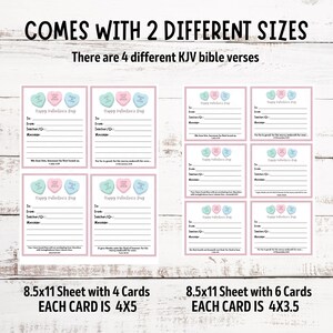 Bible Verse Valentine's Day Candy Gram Flyer | Bible Verses About God's ...