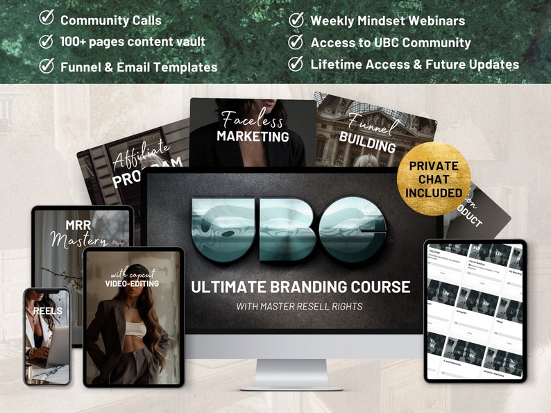 UBC Ultimate Branding Course W/ Master Resell Rights Digital Product ...