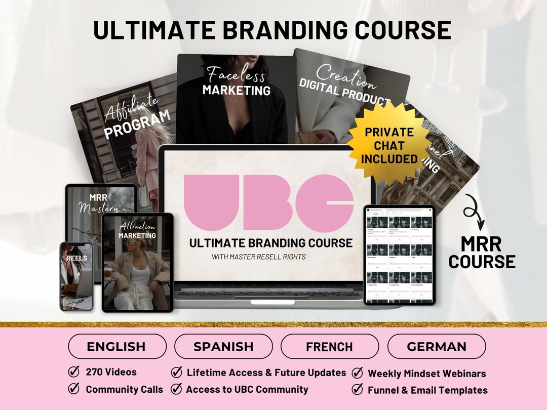 Ultimate Branding Course UBC Master Resell Rights MRR Digital Marketing ...