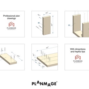 Small Outdoor Bench Plans 43x18 in - DIY Garden Bench With Backrest - Etsy