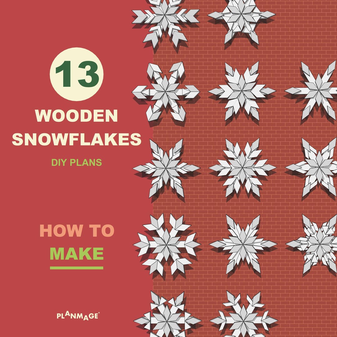 13 Wooden Snowflakes Plans for Christmas Decoration - How to Make a ...