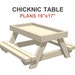 Chicknic Table Plans 16x17 in DIY Chicken Picnic Table PDF Download - Etsy