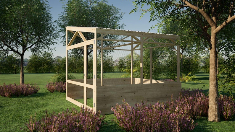Quail Aviary Plans 10x10: DIY Bird Cage Woodworking (PDF Download) - Etsy