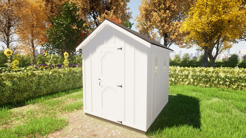 Garden Shed Plans 7x8 DIY Download PDF Plans - Etsy