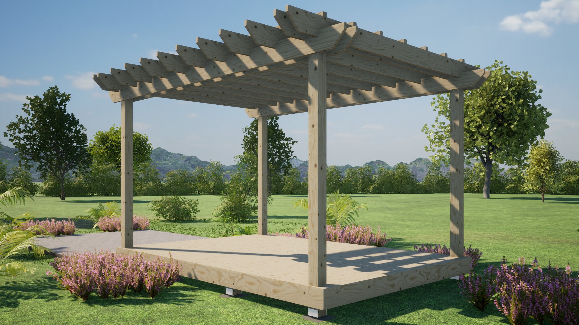 Pergola Plans 10x15 Ft DIY Pergola Build Gazebo Plans - Etsy UK
