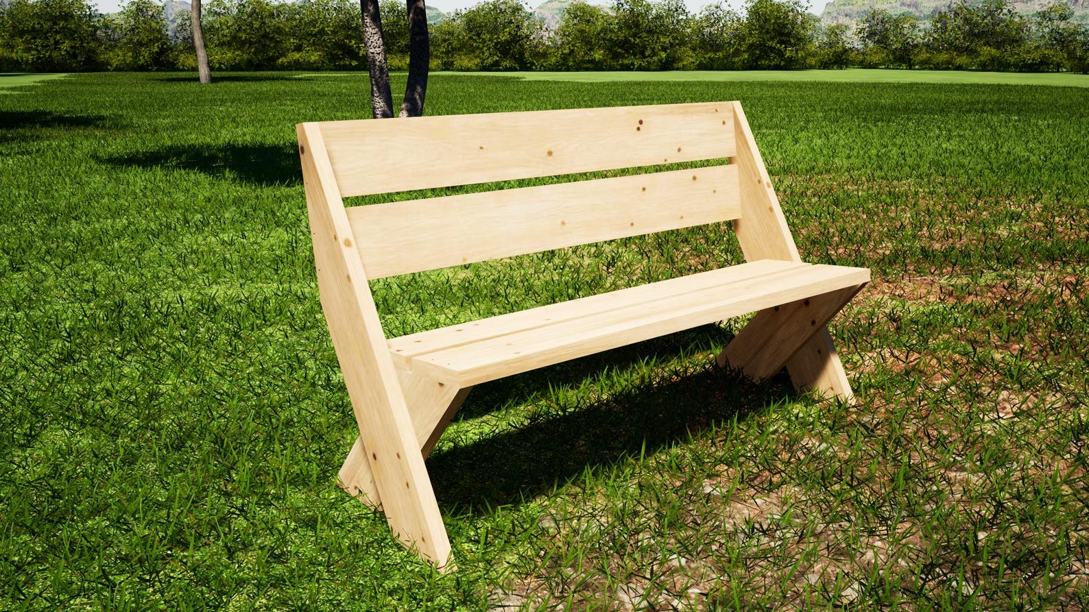 Leopold Bench Plans 60x24 in - DIY Garden Bench With Backrest - Etsy