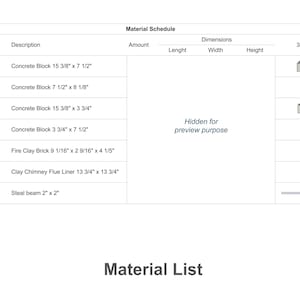 Outdoor Fireplace Plans 4x5 Ft PDF DIY Blueprint - Etsy