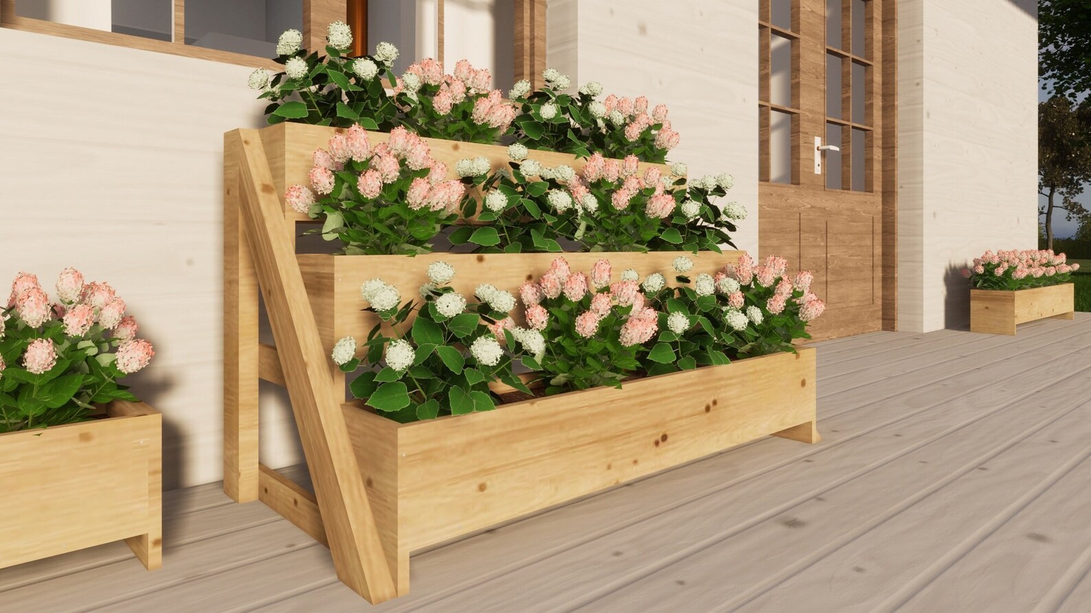 3 Tier Planter Box Plans: DIY Garden Planter (51x24 In) (PDF) - Etsy