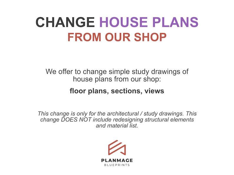Custom House Plans Change Architecture Study Drawings - Etsy