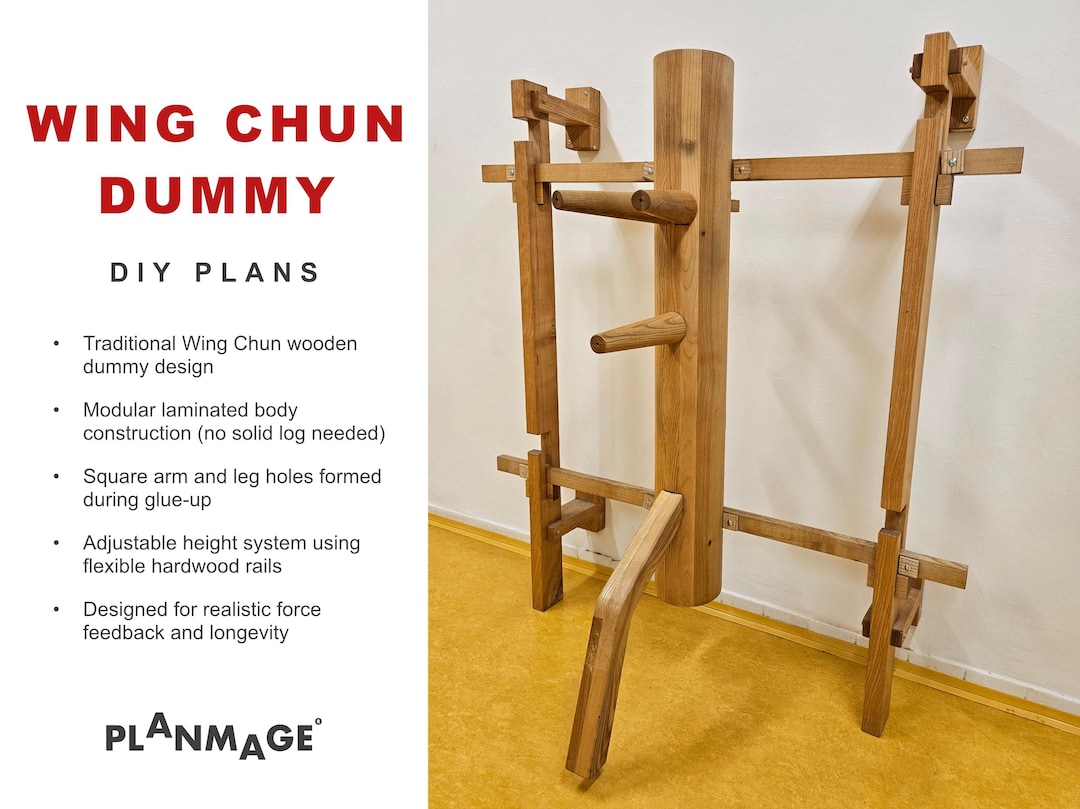 DIY Wing Chun Dummy Plans - How to Build Wooden Dummy PDF Download ...