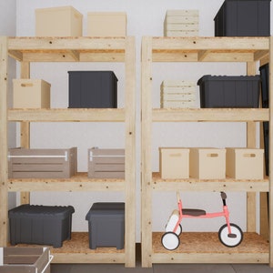 Large Storage Shelf Plans Bundle 1 - DIY Modular Shelves Download - Etsy