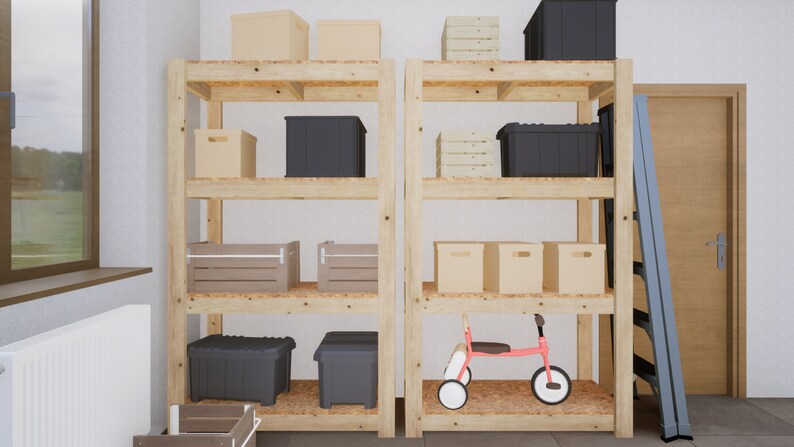 Large Storage Shelf Plans Bundle 1 DIY Modular Shelves Download - Etsy
