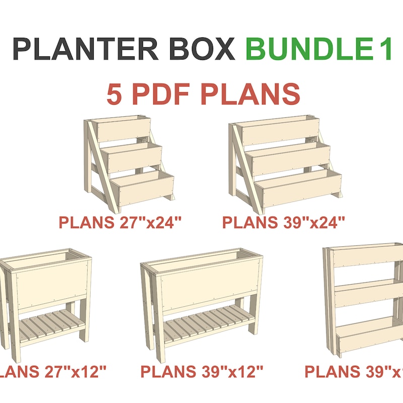 Planter Box Plans - Etsy