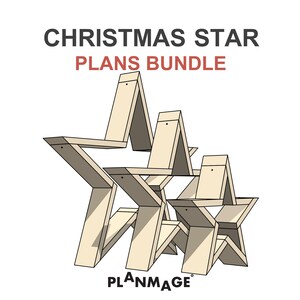 Wooden Christmas Star Plans Bundle - DIY PDF Download - Etsy